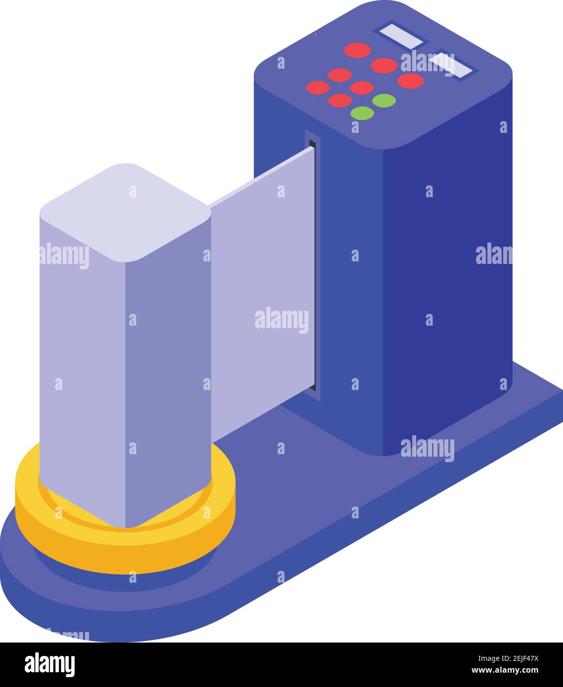 Airport security check icon. Isometric of airport security check vector ...