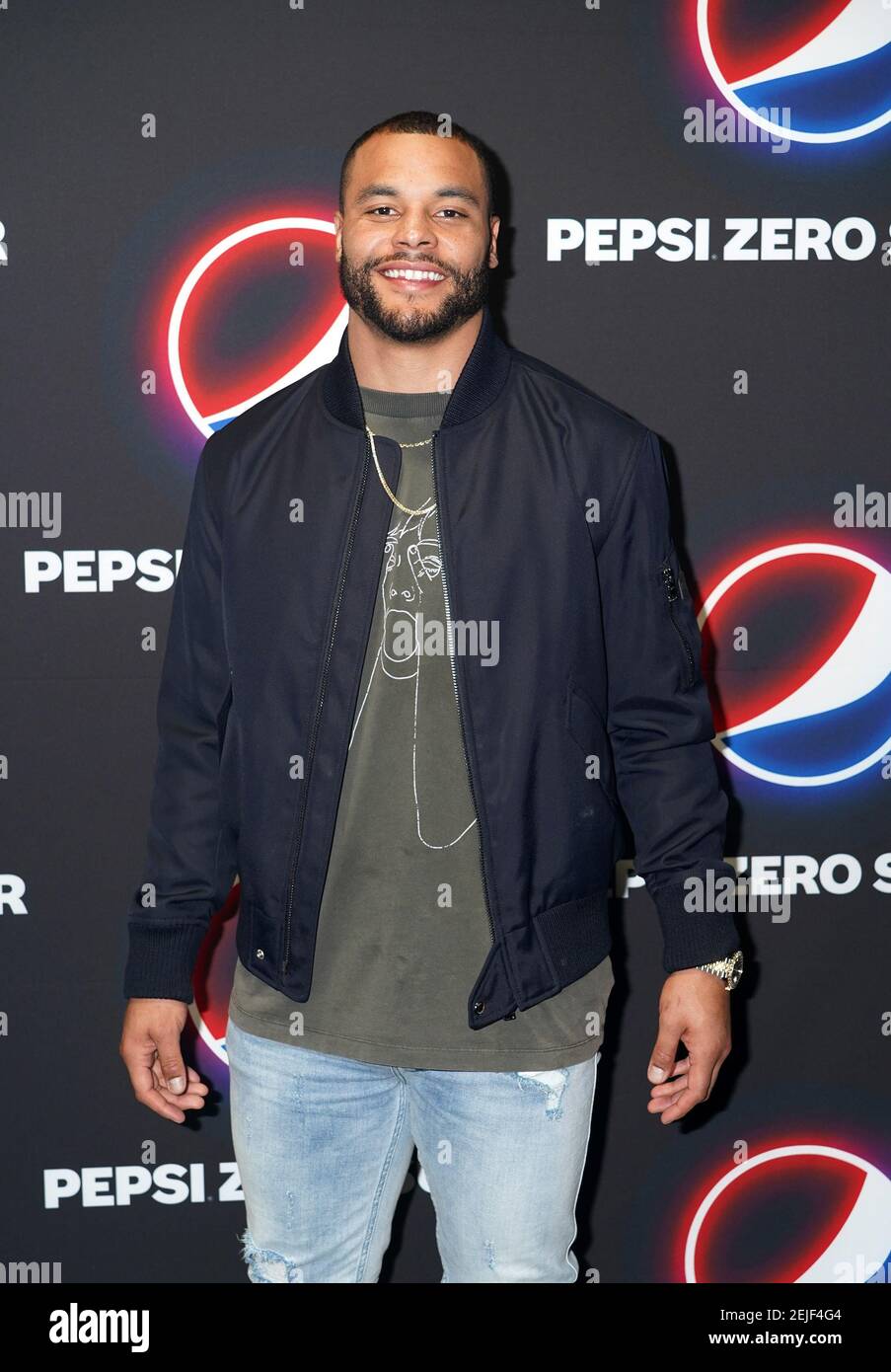 MIAMI, FLORIDA - JANUARY 31: Day Prescott is seen during the Pepsi Zero ...