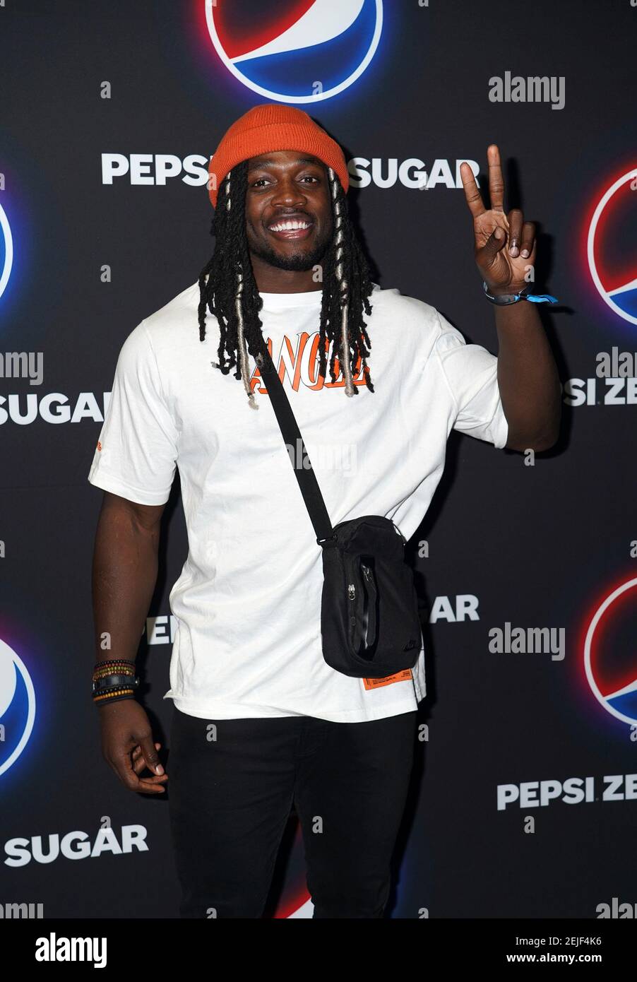 MIAMI, FLORIDA - JANUARY 31: Melvin Gordon arrives during the Pepsi ...