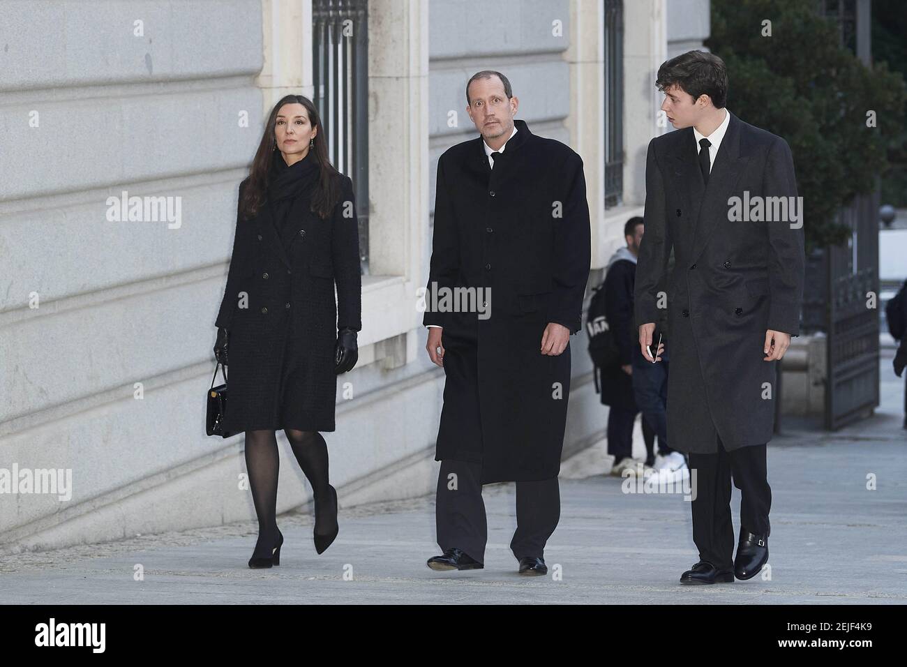 Bruno Gimez-Acebo, Barbara Cano attend the funeral mass of Spanish ...