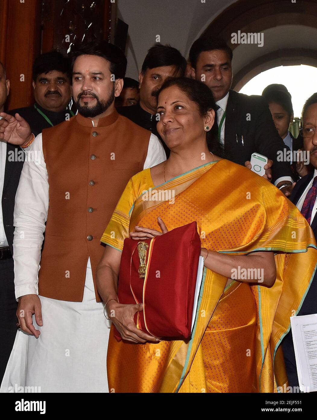 NEW DELHI, INDIA – FEBRUARY 1: Union Finance Minister Nirmala ...