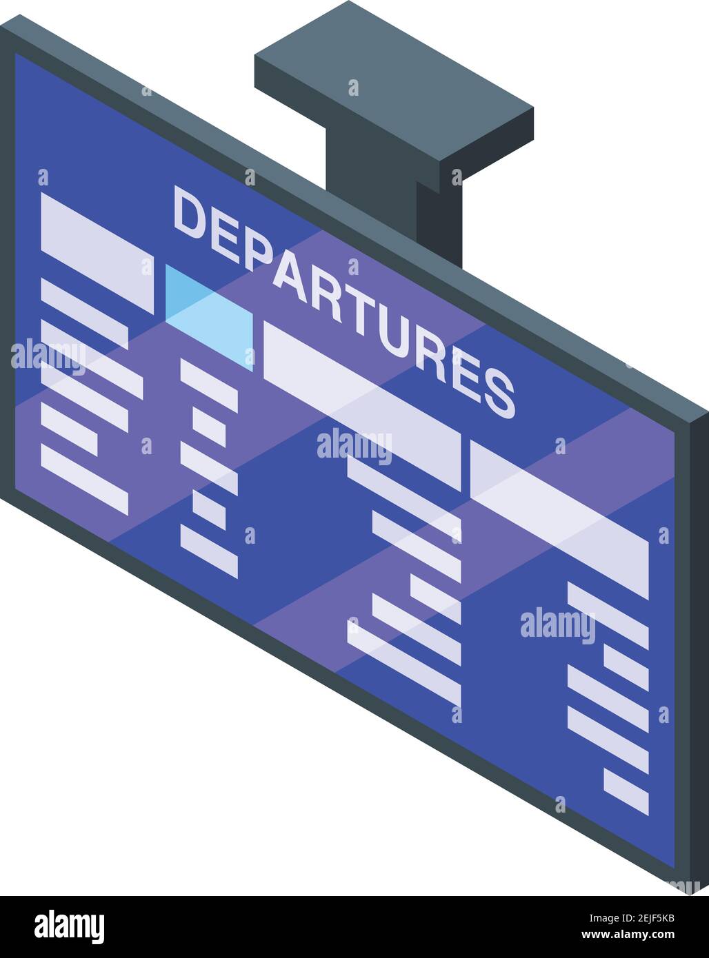 Airport monitor icon. Isometric of airport monitor vector icon for web ...