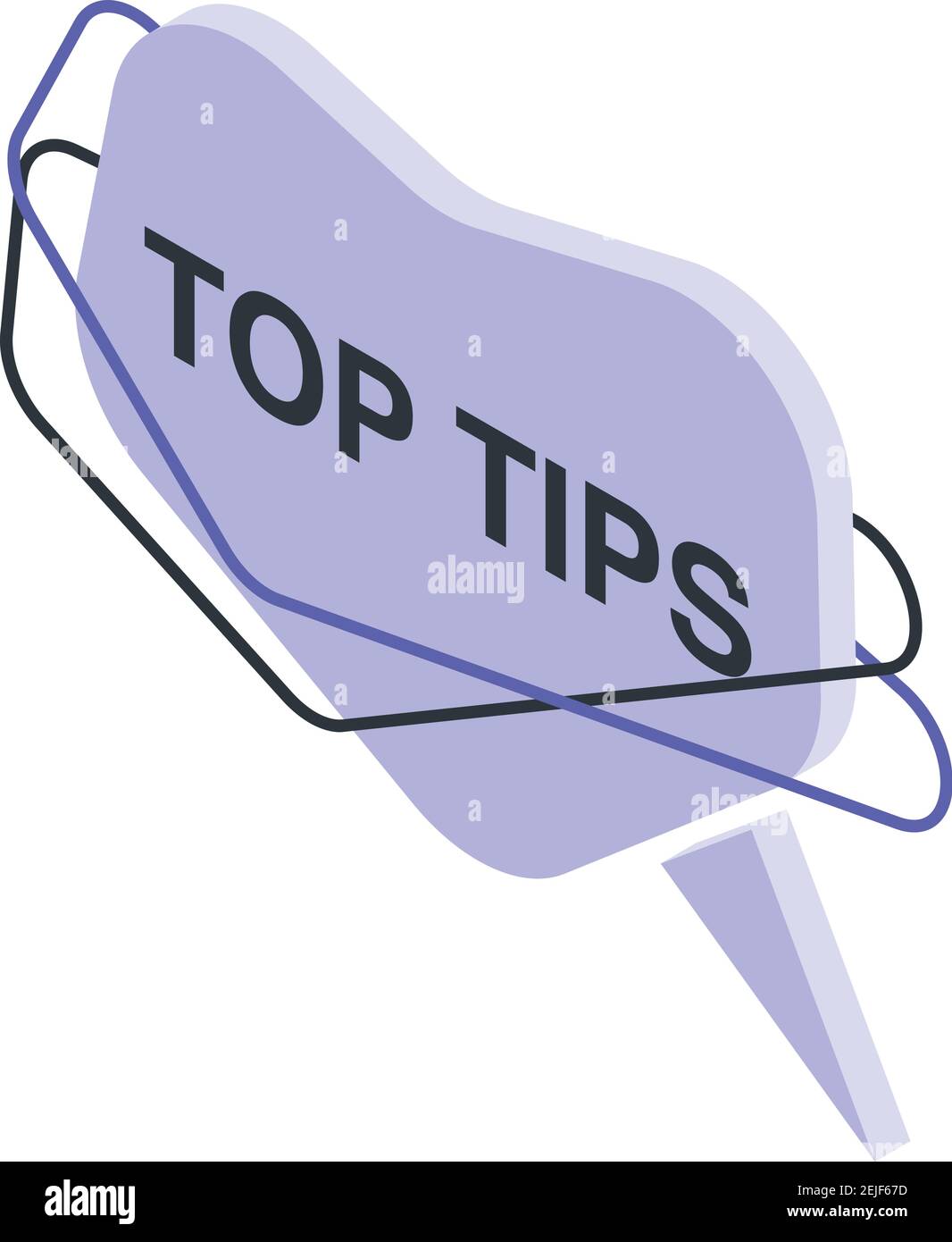 Top tips icon. Isometric of top tips vector icon for web design ...