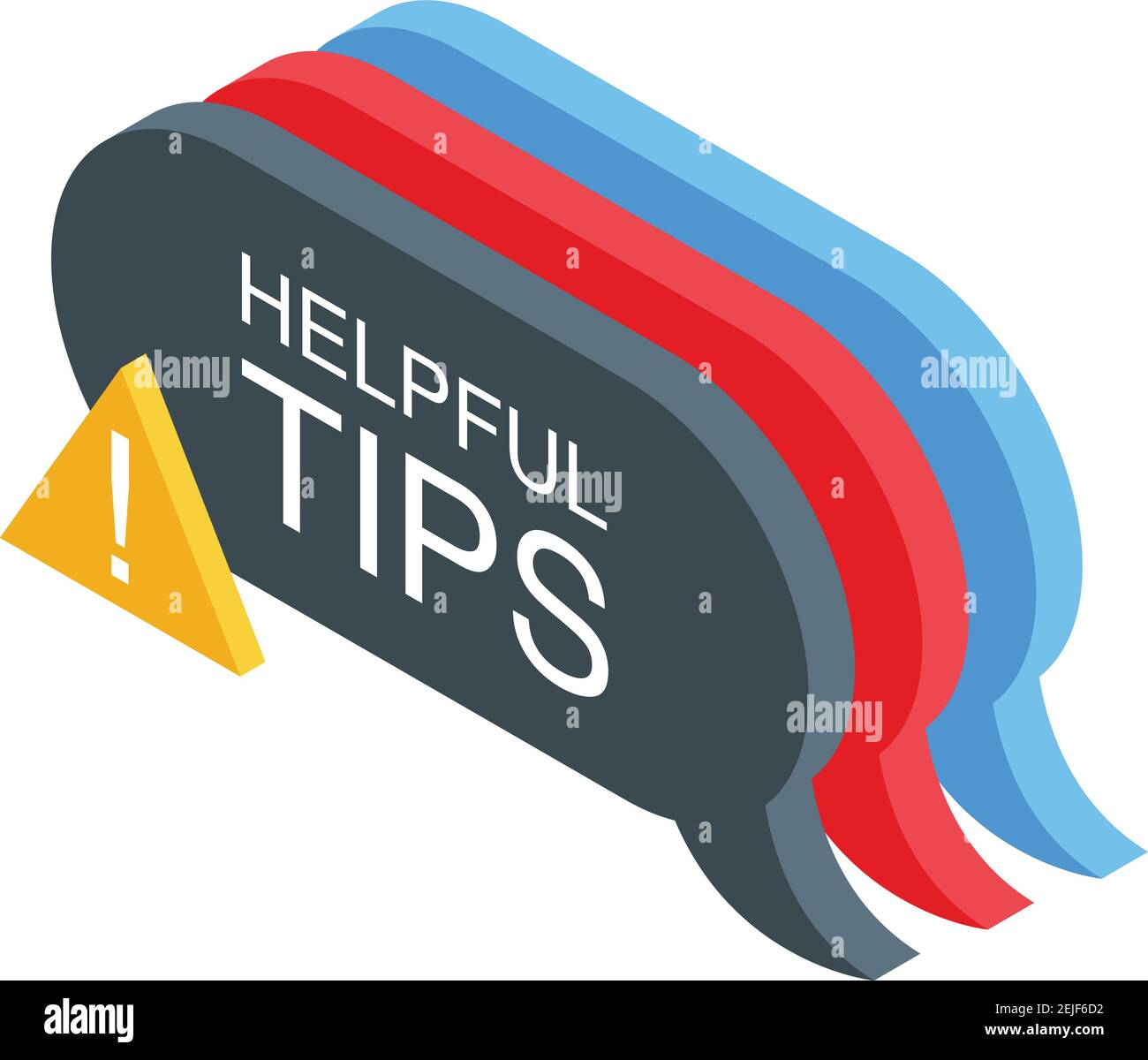 Helpful tips icon. Isometric of helpful tips vector icon for web design ...