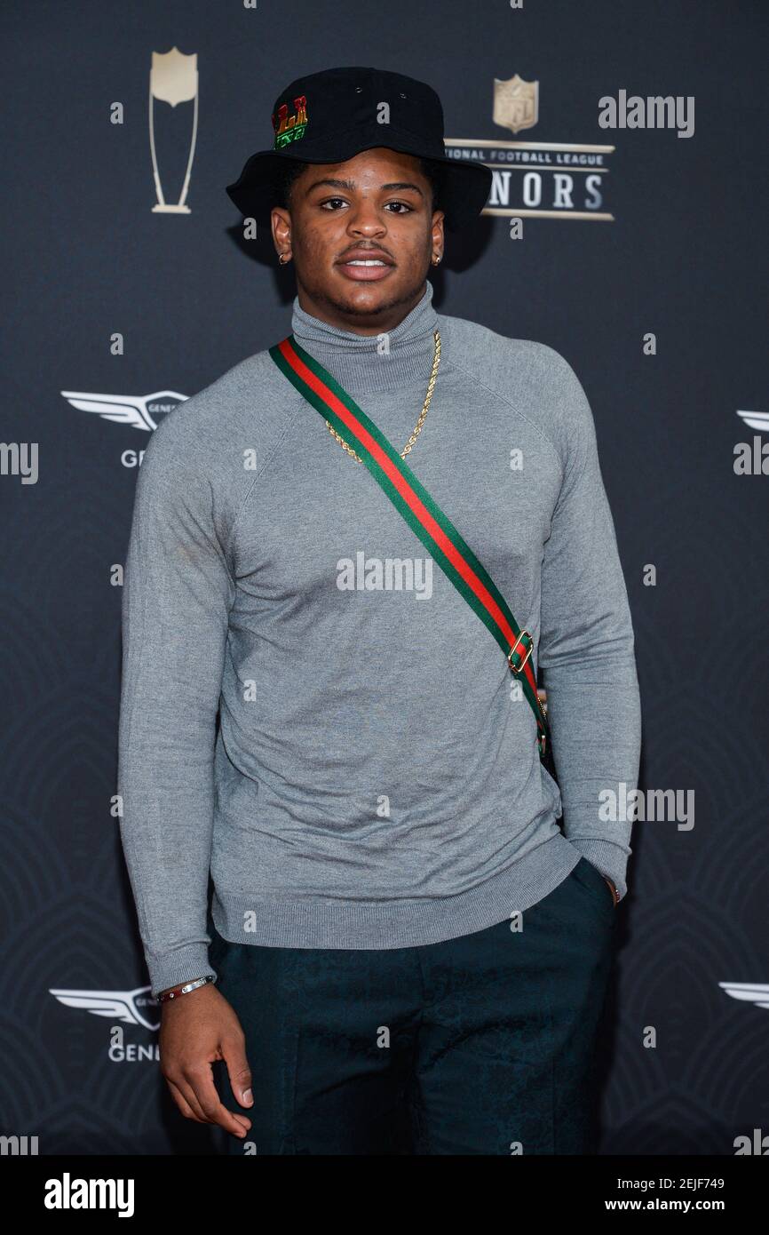 MIAMI, FL - FEBRUARY 1: Devin Bush Jr. attends the 2020 NFL Honors at ...