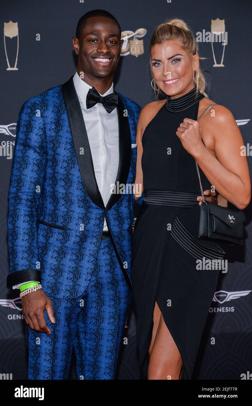 MIAMI, FL - FEBRUARY 1: Pierre Desir and guest attend the 2020 NFL ...