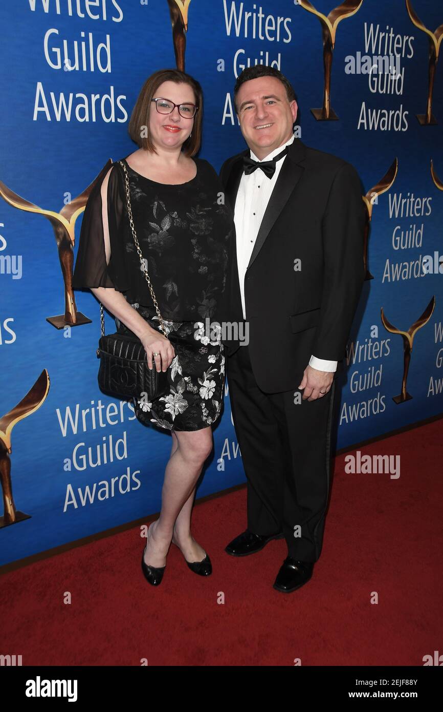 Ryan Hopak walks the carpet at the 2020 Writers Guild Awards held at ...