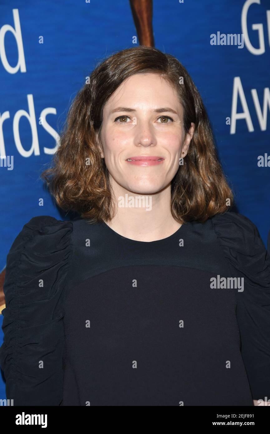 Emma Rathbone walks the carpet at the 2020 Writers Guild Awards held at ...