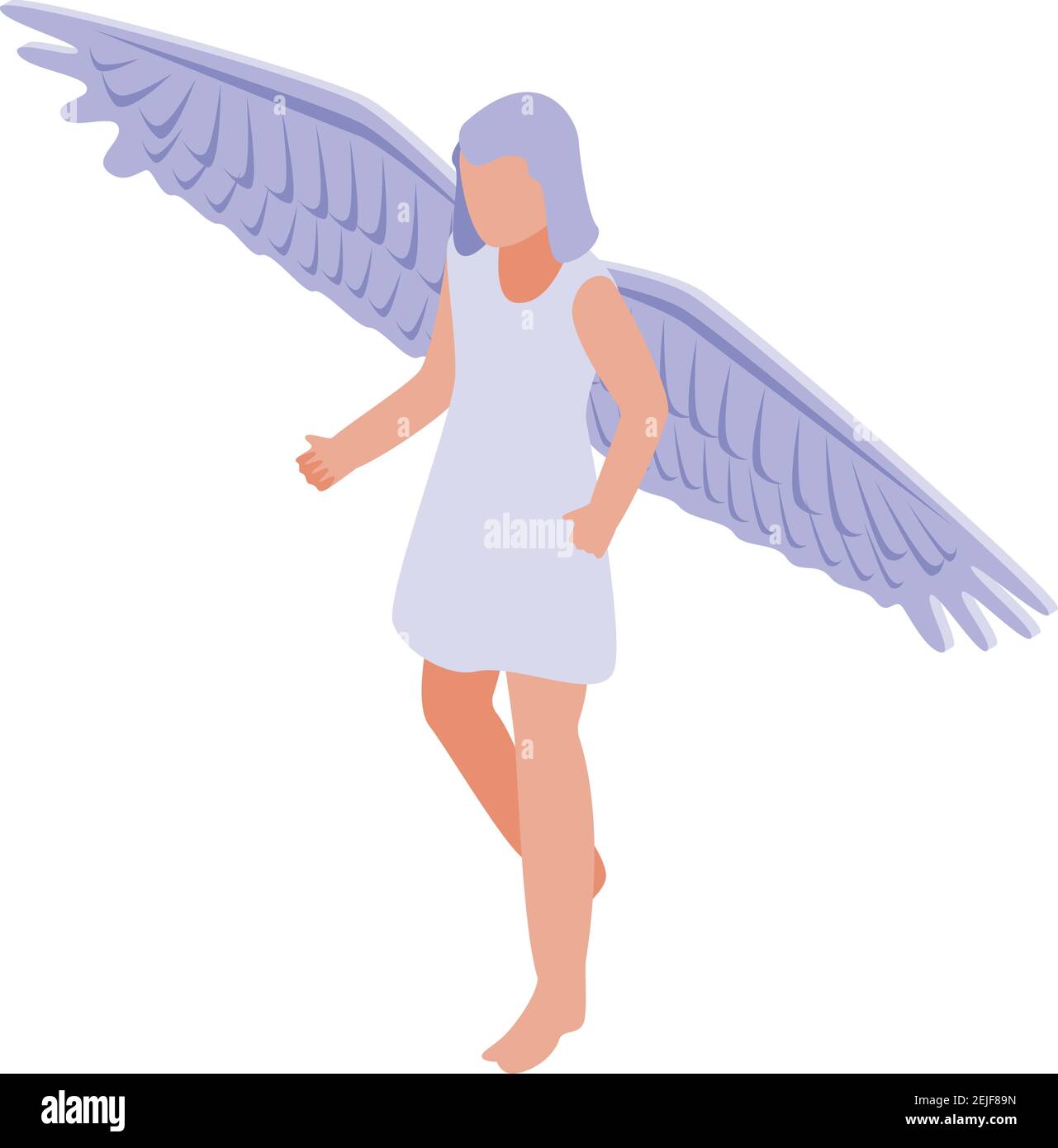 Cute angel icon. Isometric of cute angel vector icon for web design ...
