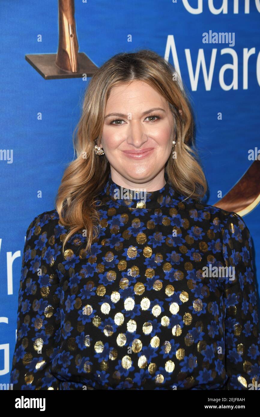 Kelly Hutchinson walks the carpet at the 2020 Writers Guild Awards held ...