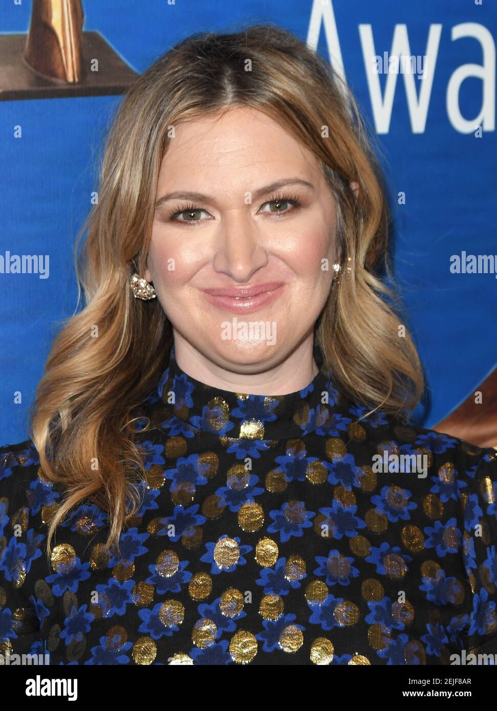 Kelly Hutchinson walks the carpet at the 2020 Writers Guild Awards held ...