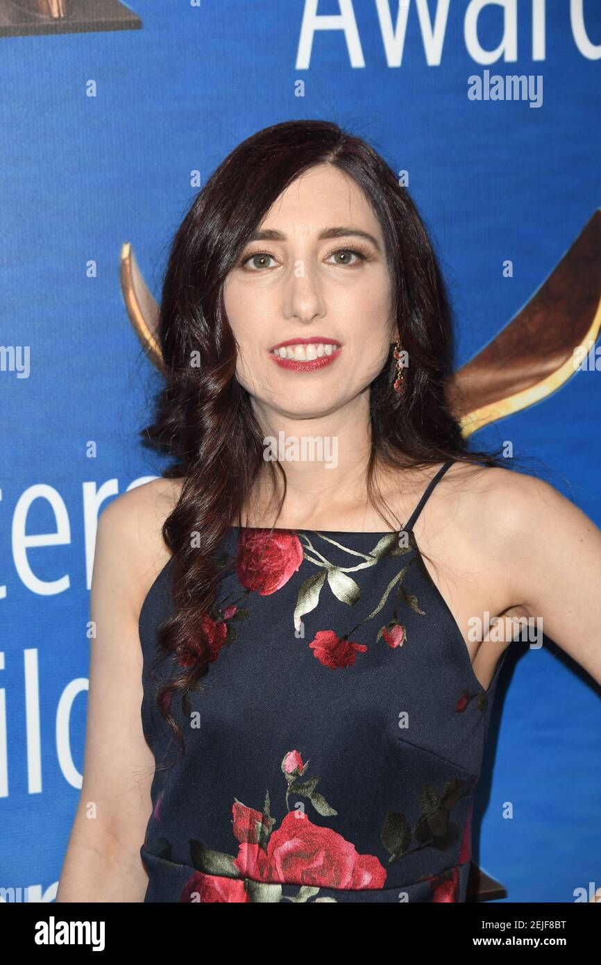 Sara A. Bibel walks the carpet at the 2020 Writers Guild Awards held at ...
