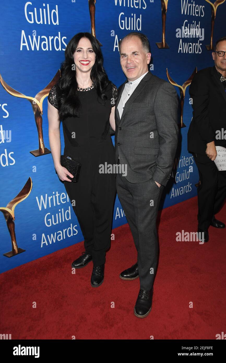 Dominic Orlando and guest walks the carpet at the 2020 Writers Guild ...