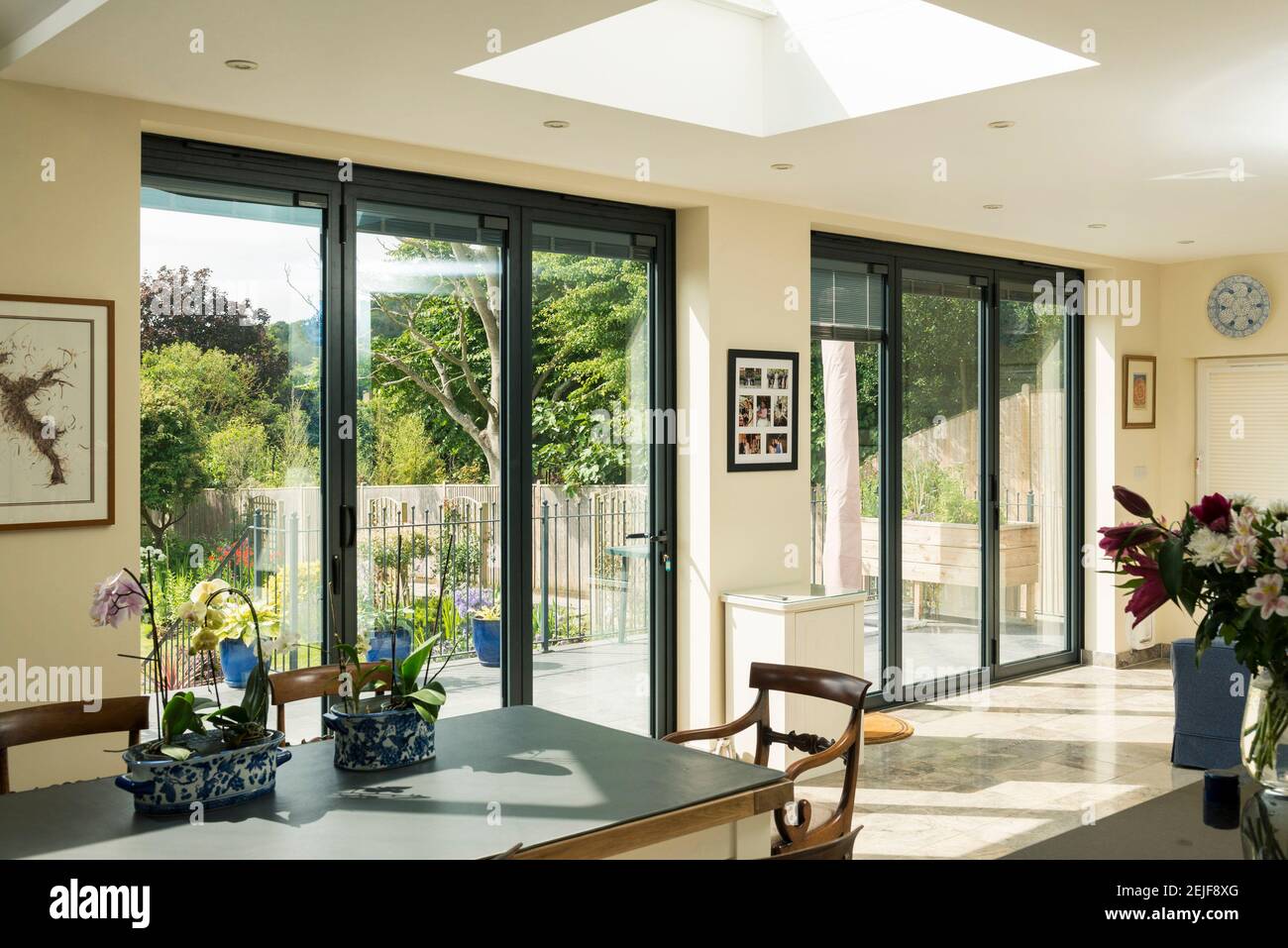 A large modern family home which has been extended and modernised Stock ...
