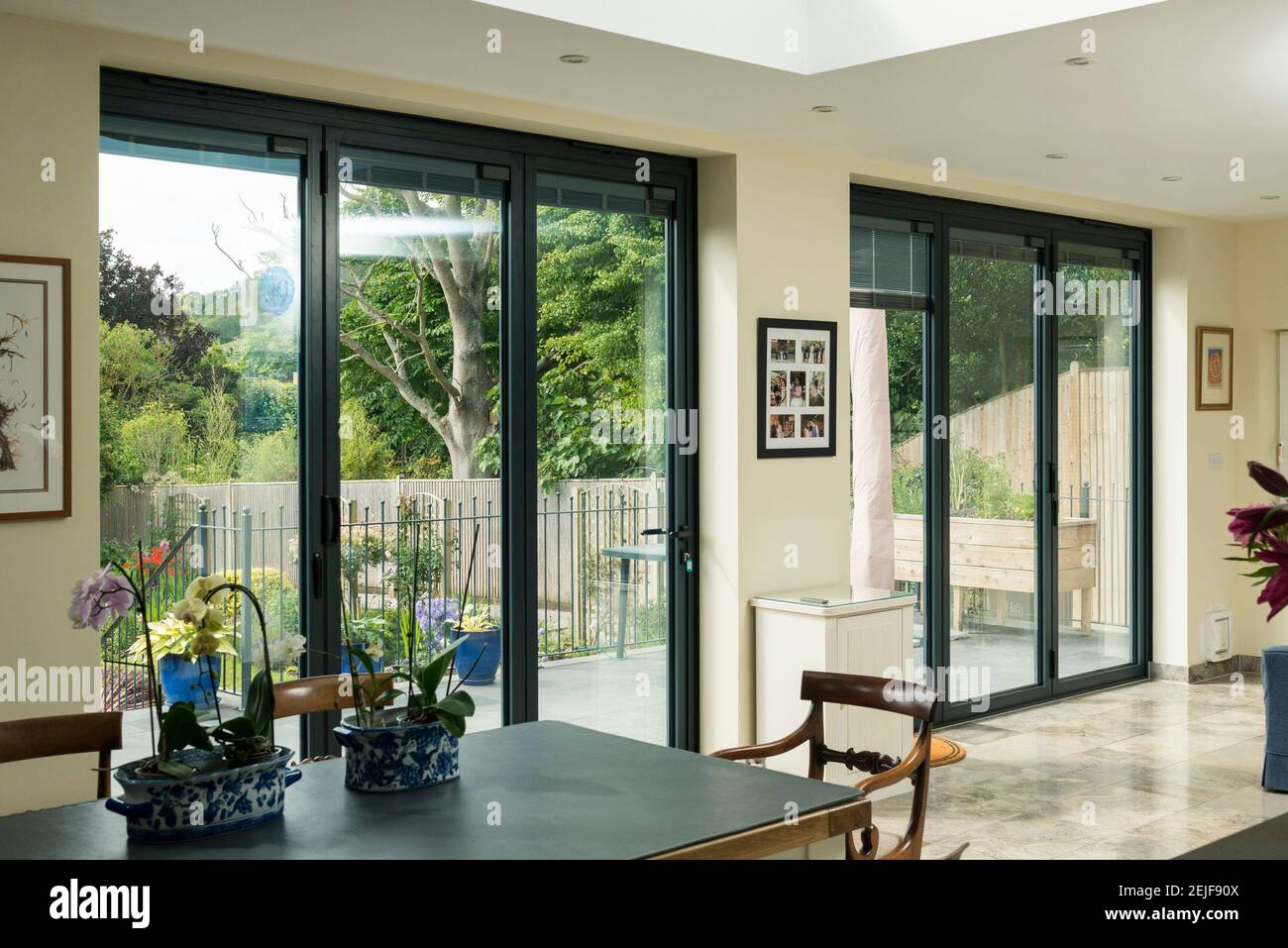 A large modern family home which has been extended and modernised Stock ...