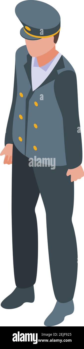 Plane pilot icon. Isometric of plane pilot vector icon for web design ...