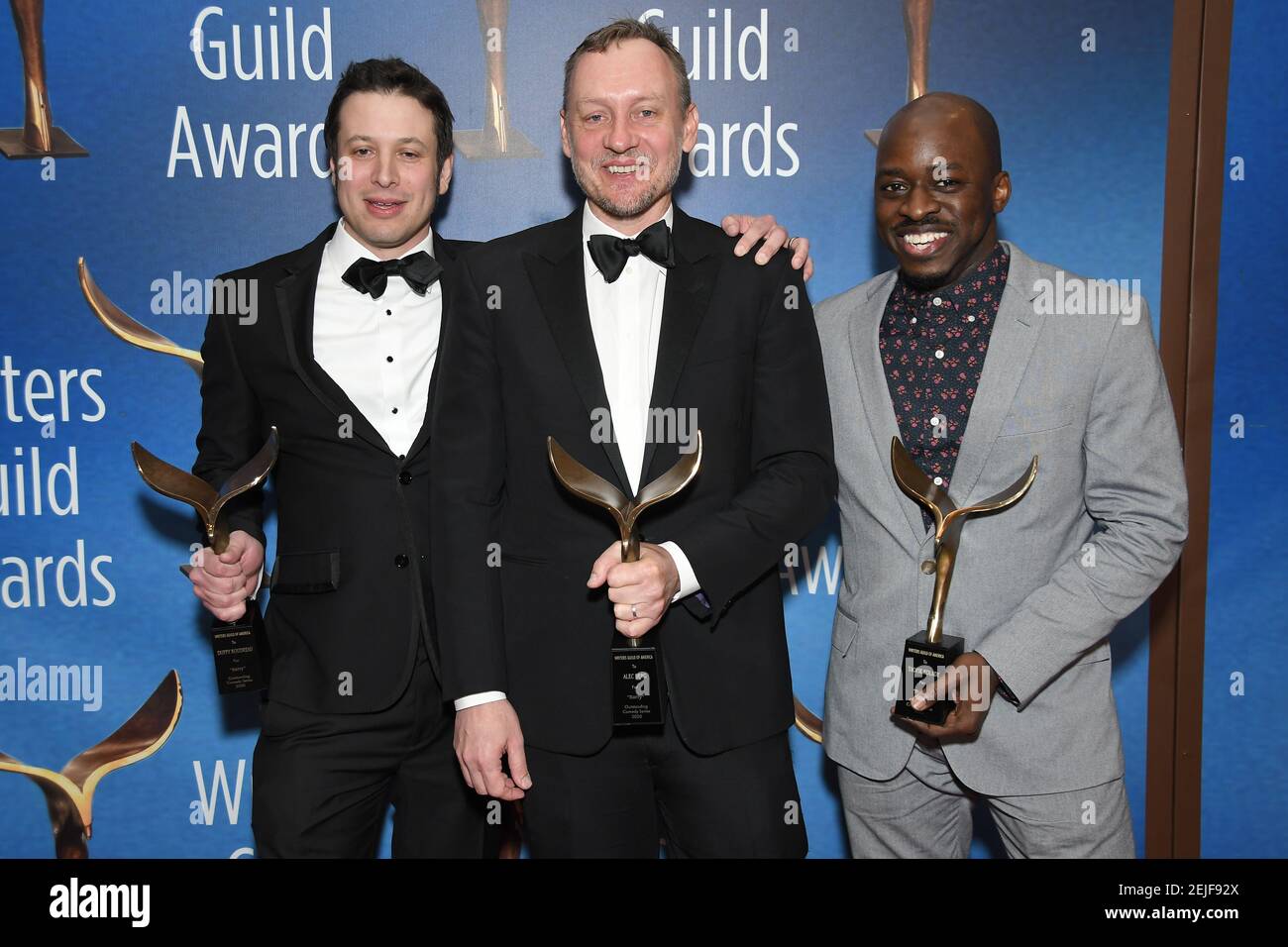 "Outstanding Comedy Series" award for "Barry" winners Duffy Boudreau, Alec Berg and Taofik ...