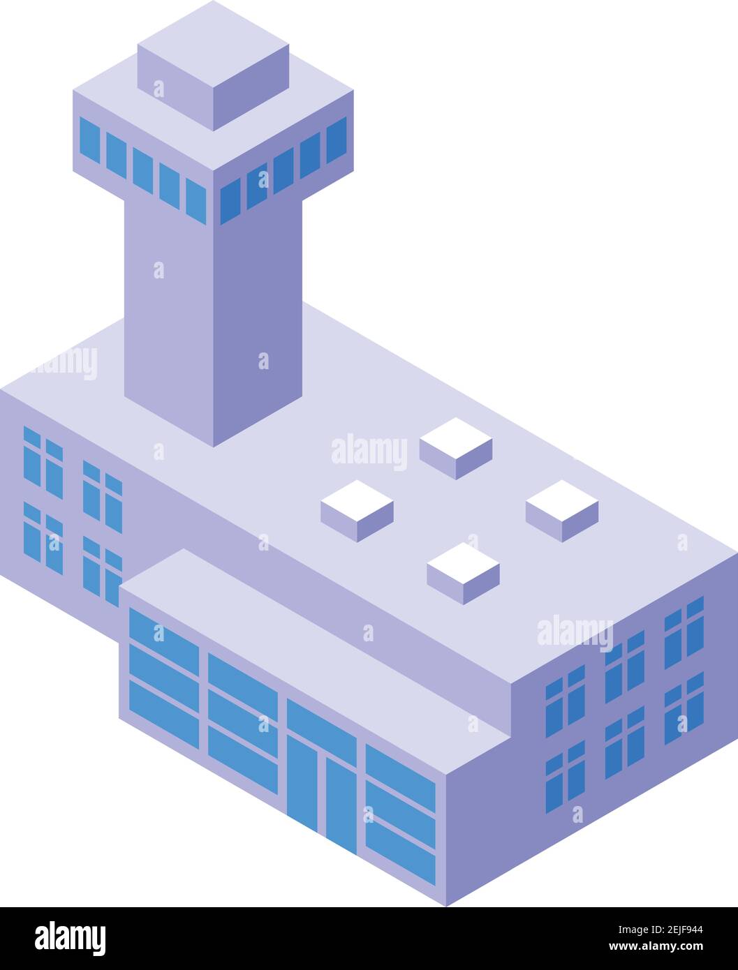 Airport tower icon. Isometric of airport tower vector icon for web ...