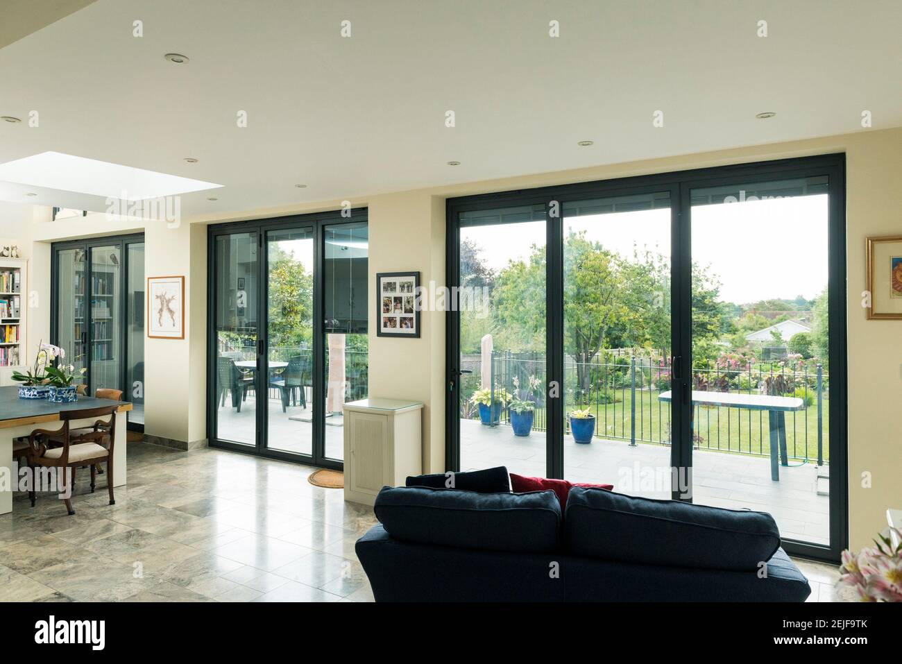 A large modern family home which has been extended and modernised Stock ...