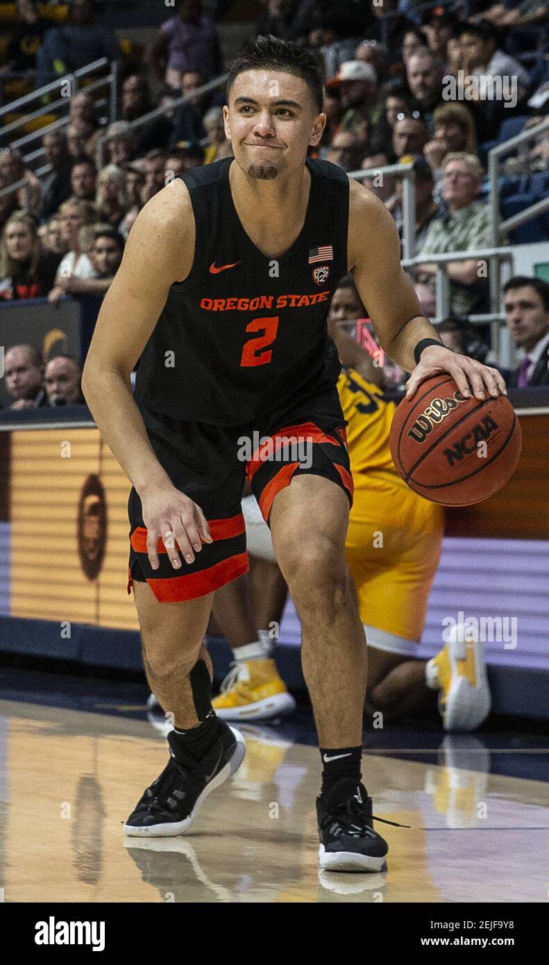 Feb 01, 2020 Berkeley, CA U.S.A. Oregon State Beavers guard Jarod Lucas ...