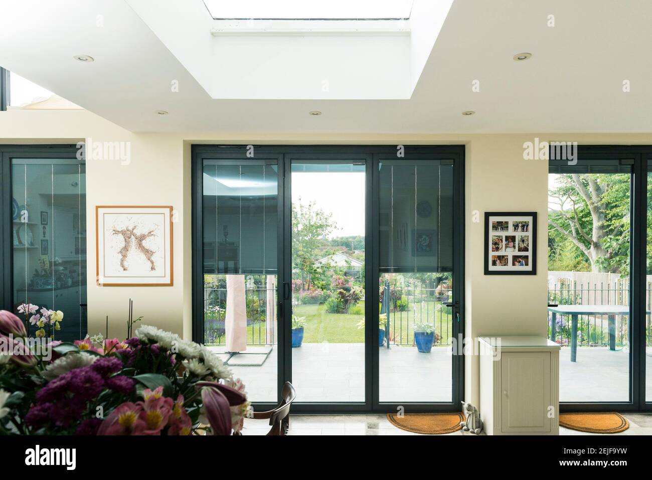 A large modern family home which has been extended and modernised Stock ...