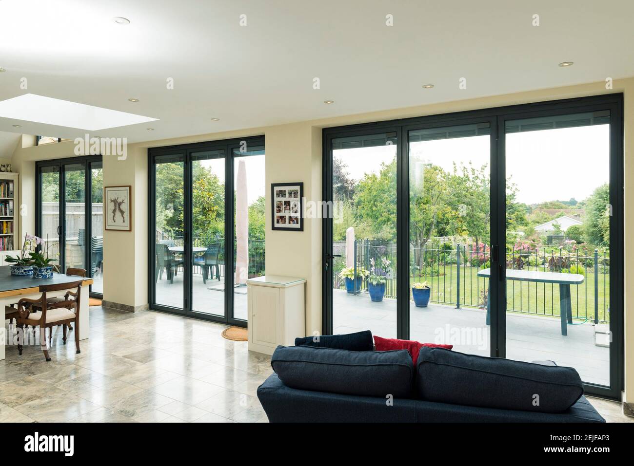 A large modern family home which has been extended and modernised Stock ...