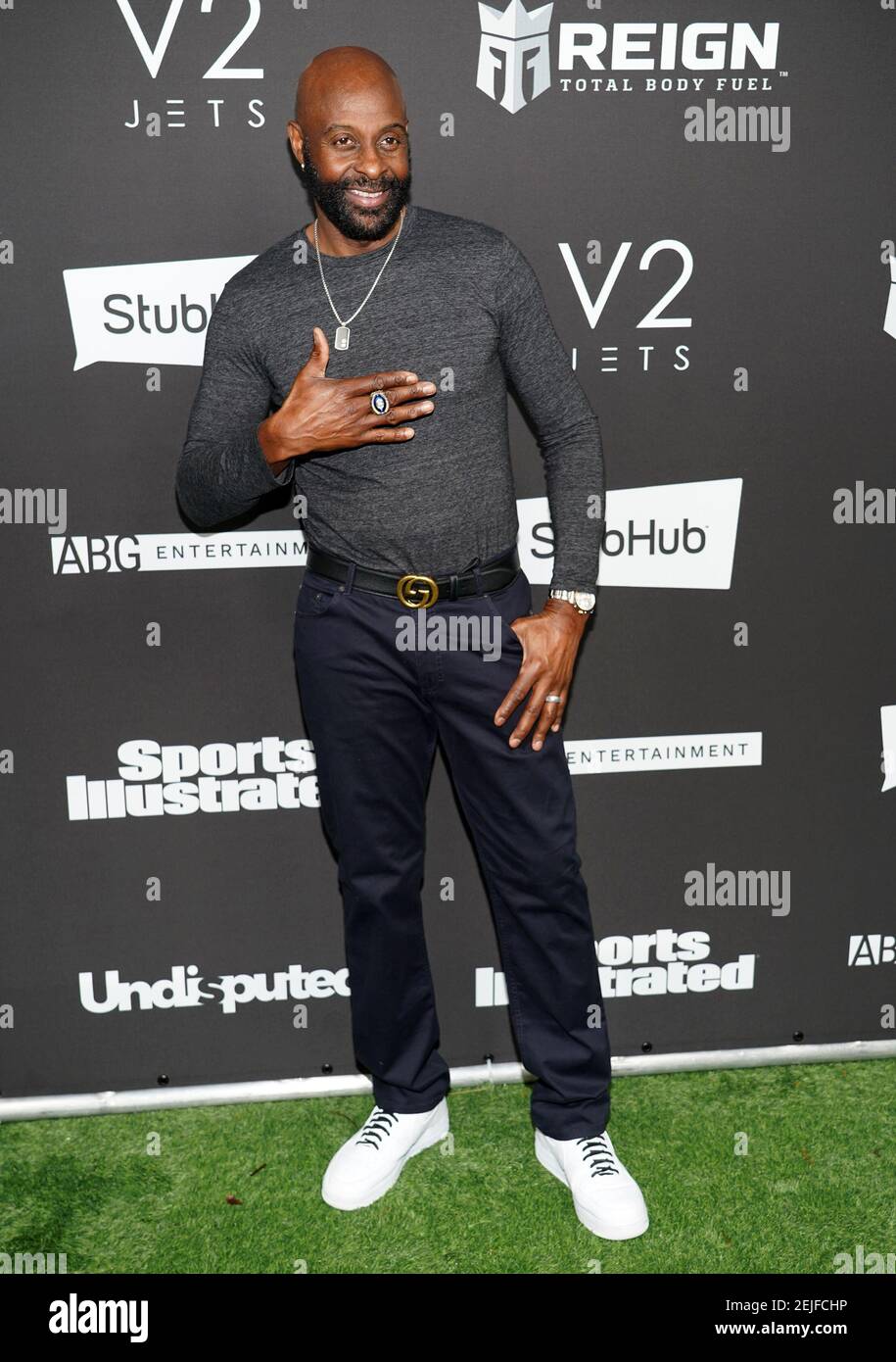MIAMI BEACH, FLORIDA - FEBRUARY 01: Jerry Rice attends Sports ...