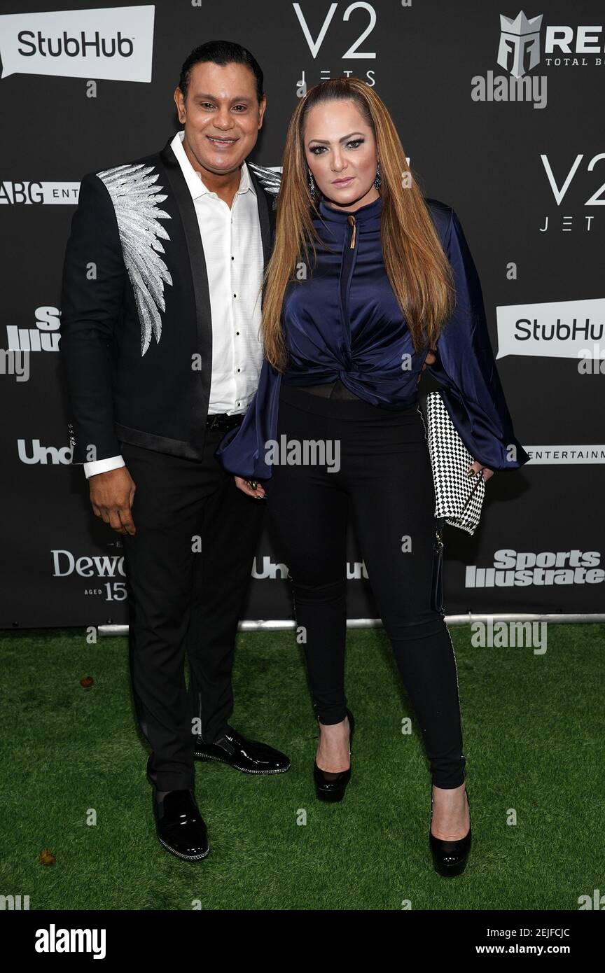 MIAMI BEACH, FLORIDA - FEBRUARY 01: Sammy Sosa and Sonia Sosa attend ...