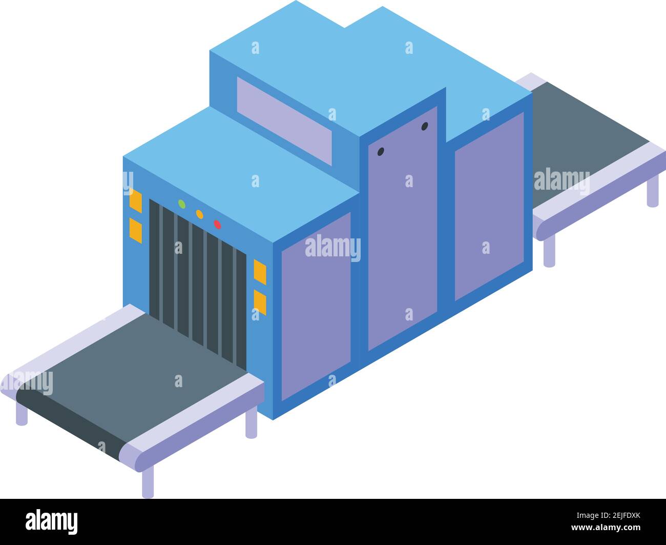 Airport bag scanner icon. Isometric of airport bag scanner vector icon ...