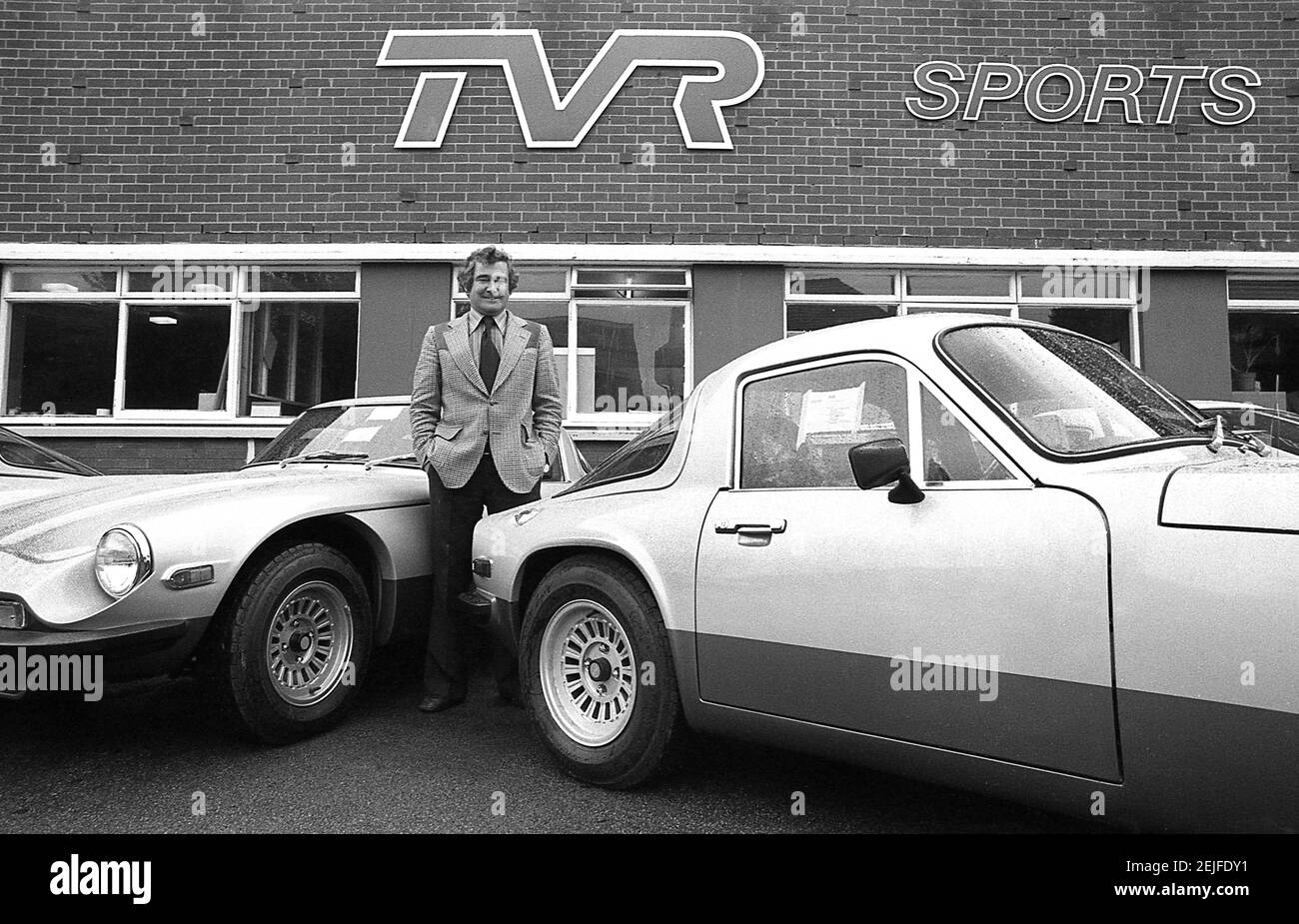 Martin Lilley the owner of TVR Sports car photographed at the Blackpool ...