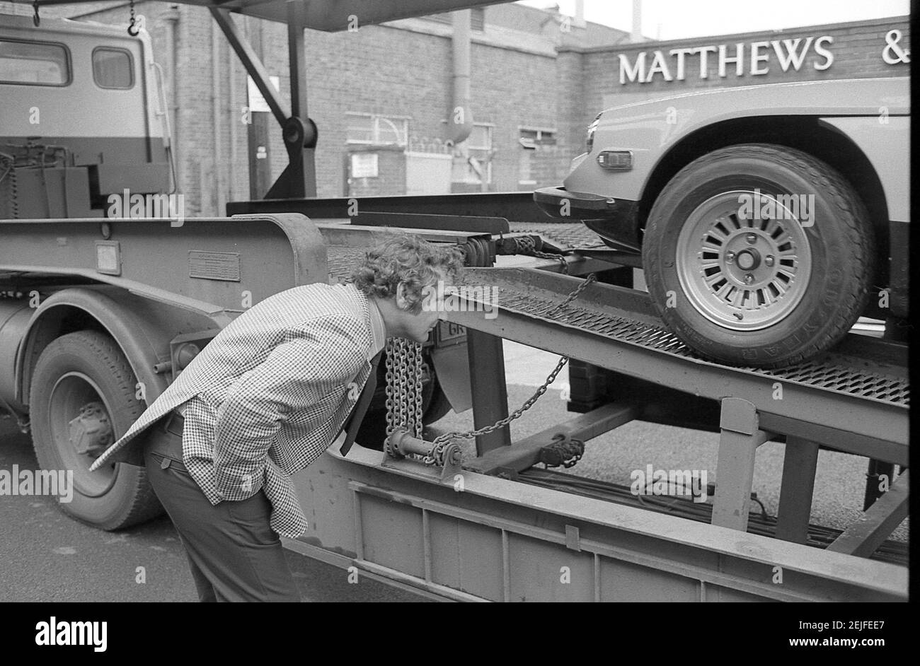 Martin Lilley the owner of TVR Sports car photographed at the Blackpool ...