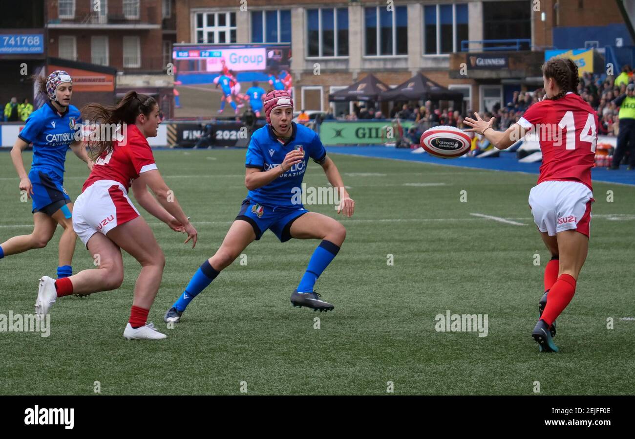 Jasmine Joyce (14) seen in action during the women's Six Nations Rugby ...