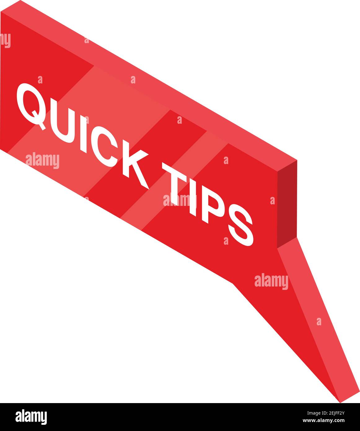 Quick tips icon. Isometric of quick tips vector icon for web design ...
