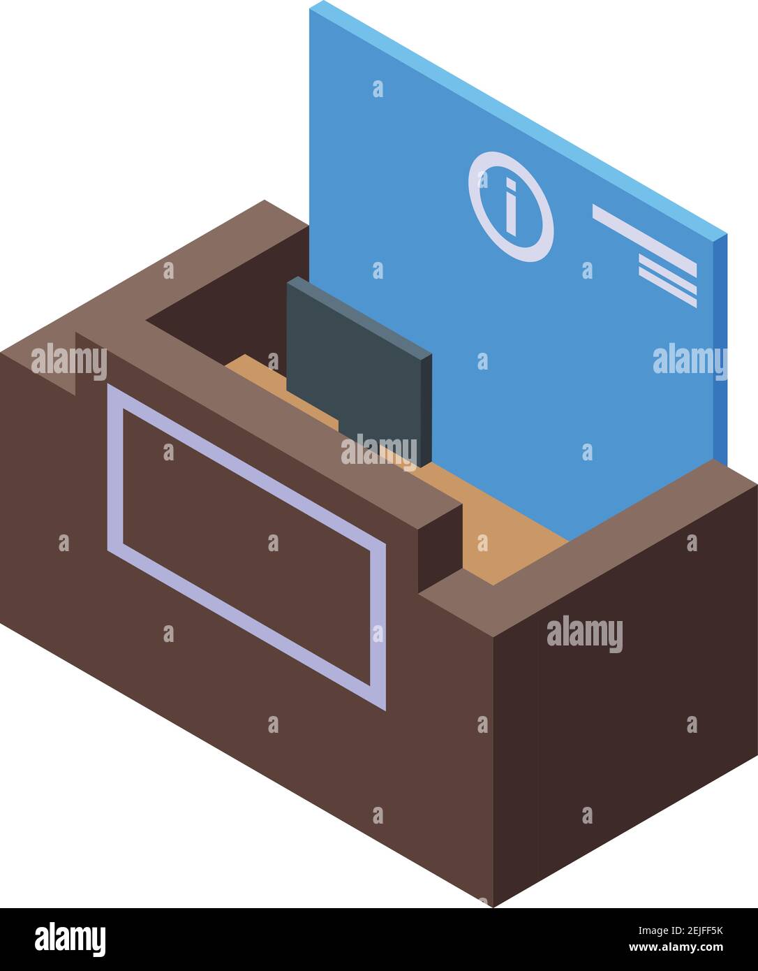 Airport info point icon. Isometric of airport info point vector icon ...