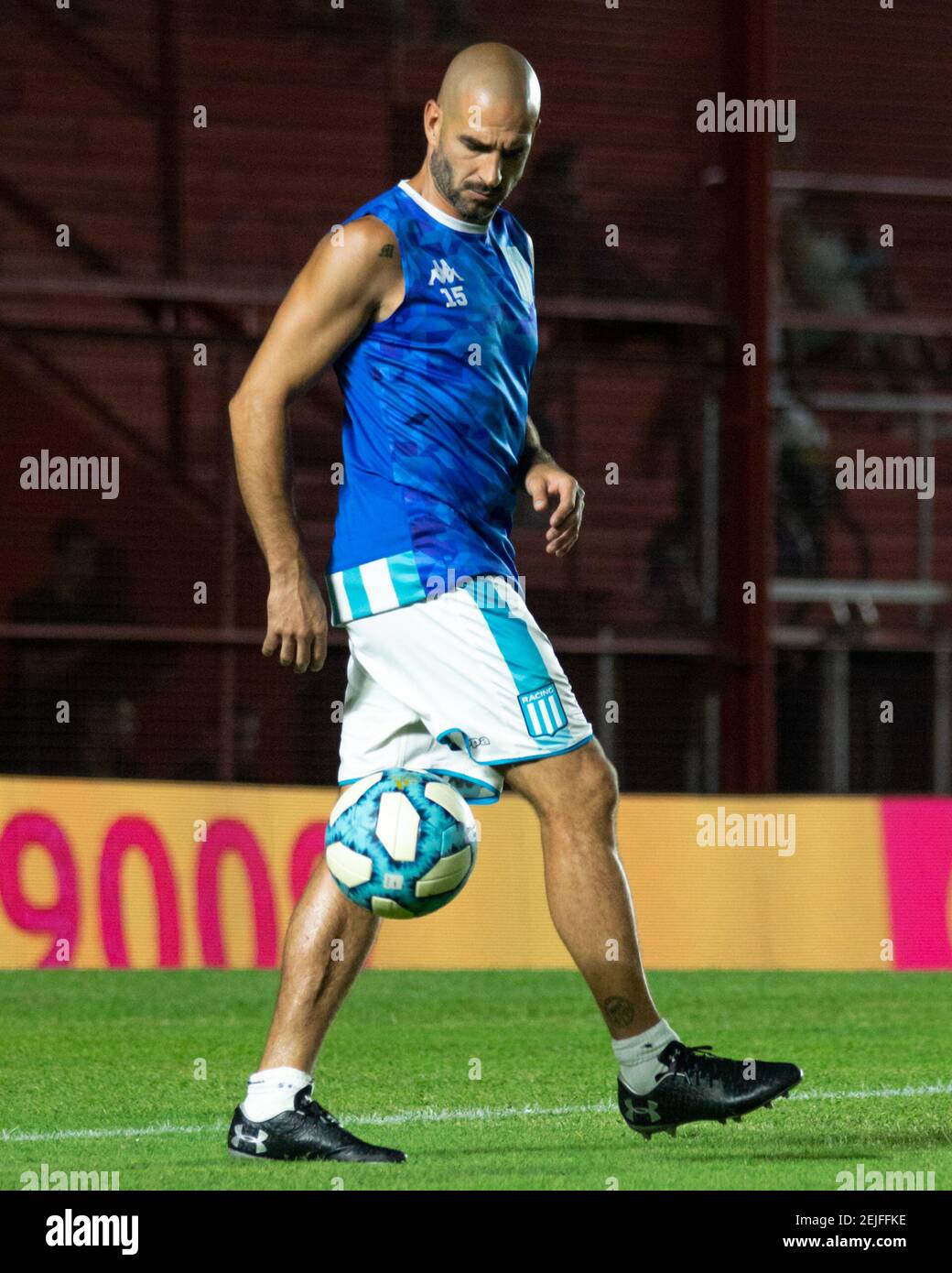 Lisandro López in action during the Super Liga Argentina match between ...