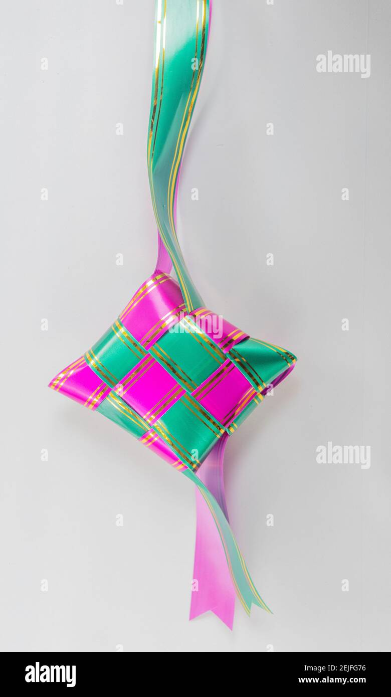 The beutiful colors ribbon of ketupat raya Stock Photo - Alamy