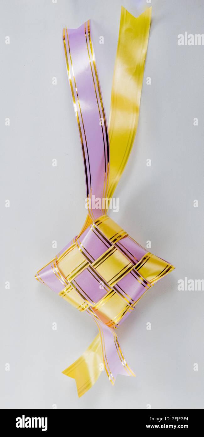 The beutiful colors ribbon of ketupat raya Stock Photo - Alamy