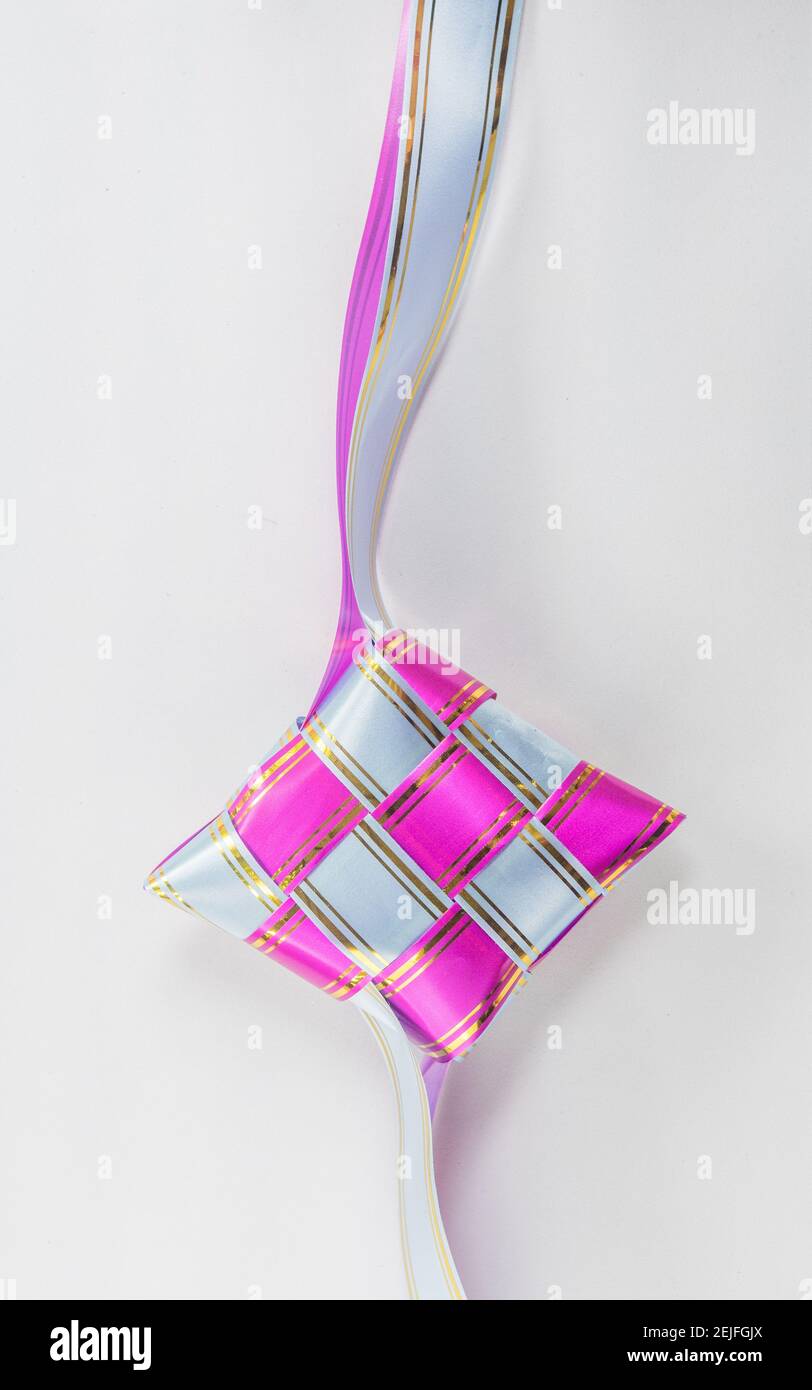 The beutiful colors ribbon of ketupat raya Stock Photo - Alamy