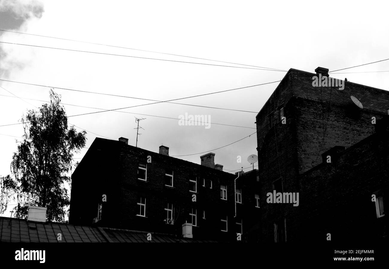 Building architecture in eastern Europe, Riga, Latvia Stock Photo - Alamy