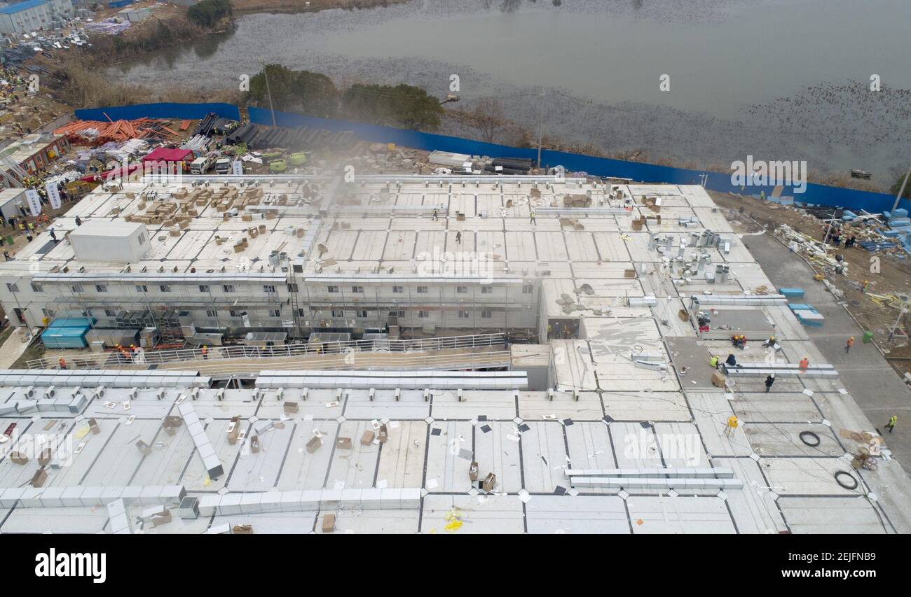 The Huo Shen Shan hospital which was built in 10 days for new ...