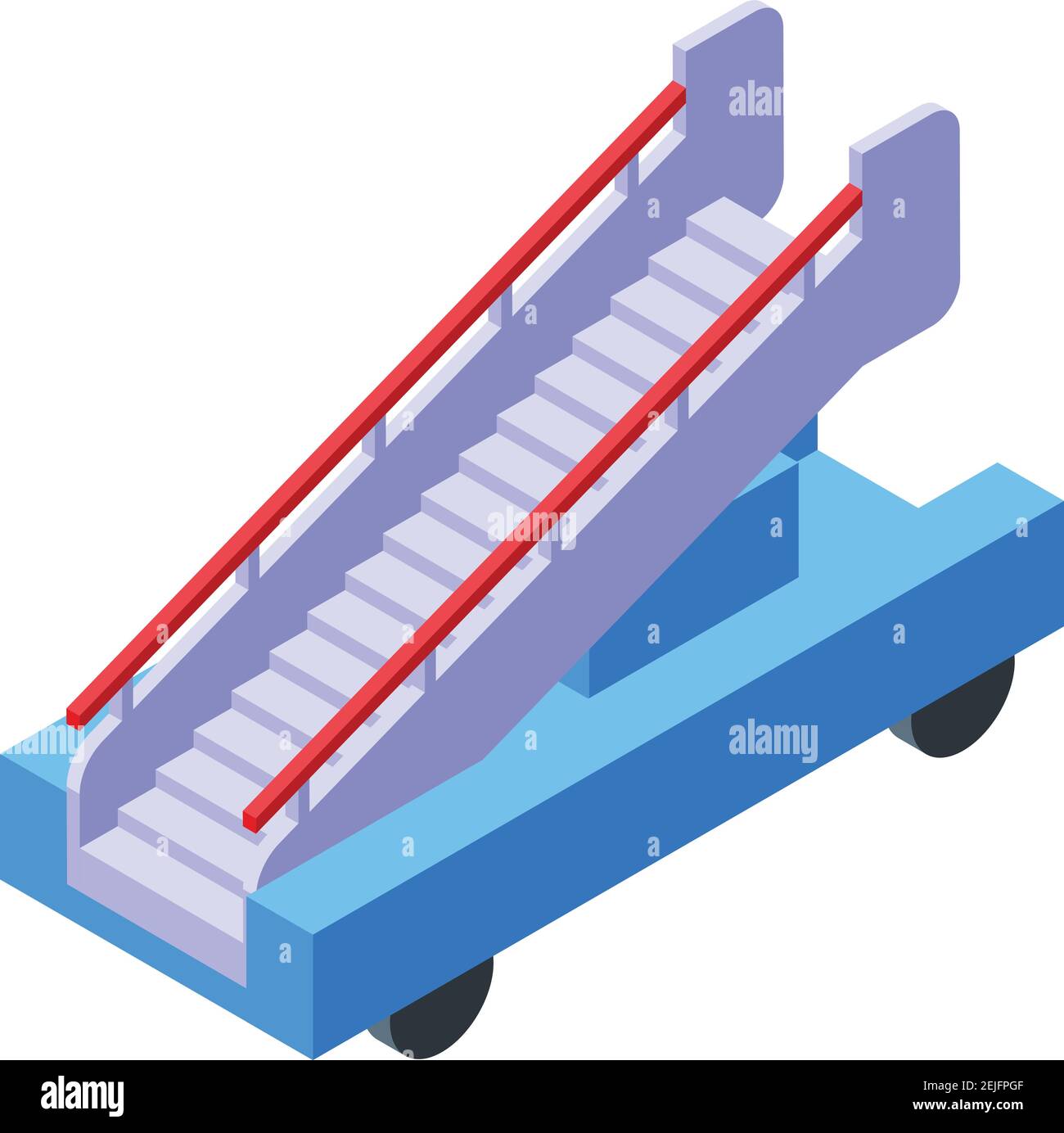 Plane ladder icon. Isometric of plane ladder vector icon for web design ...