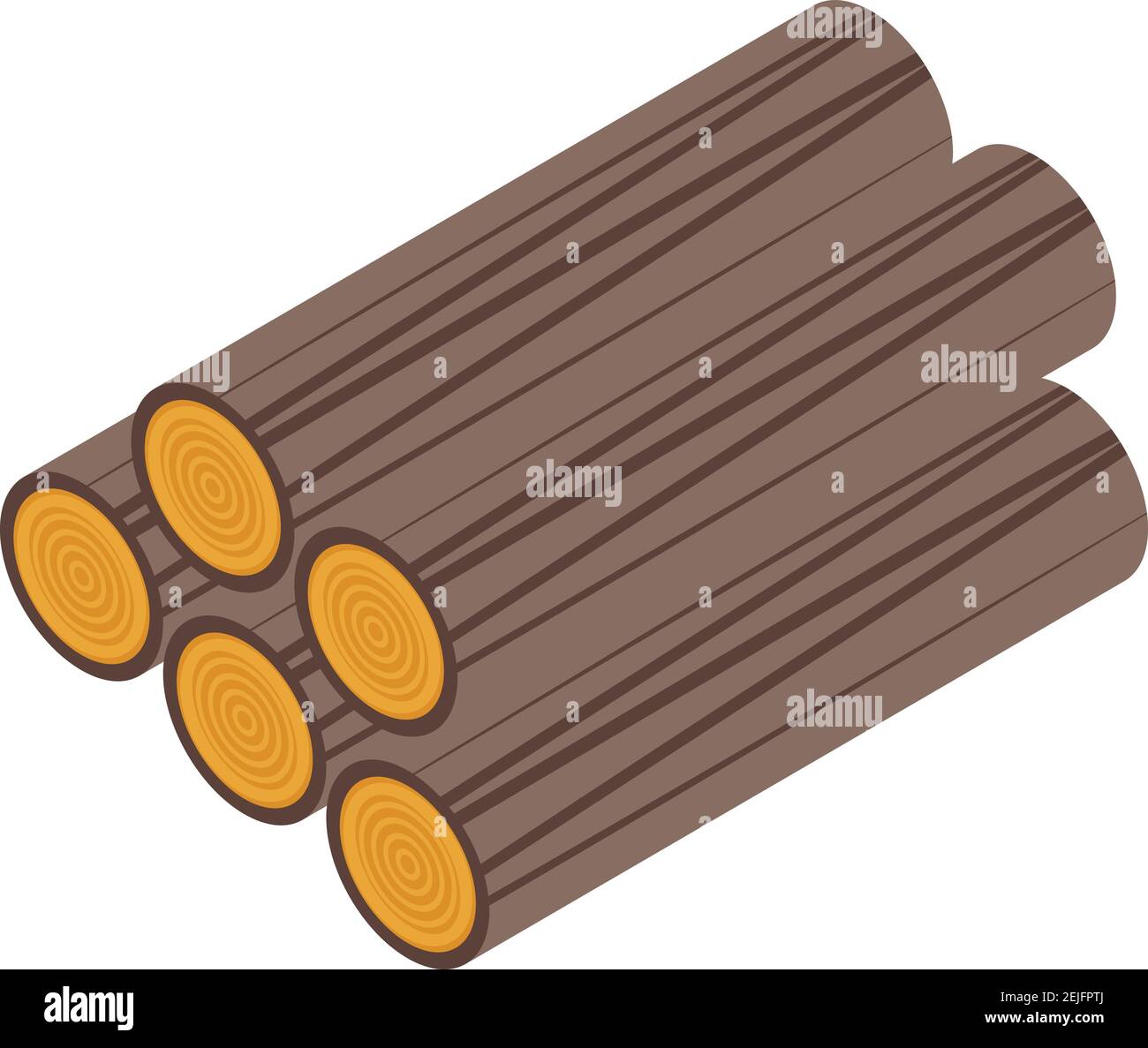 Wood logs icon. Isometric of wood logs vector icon for web design ...
