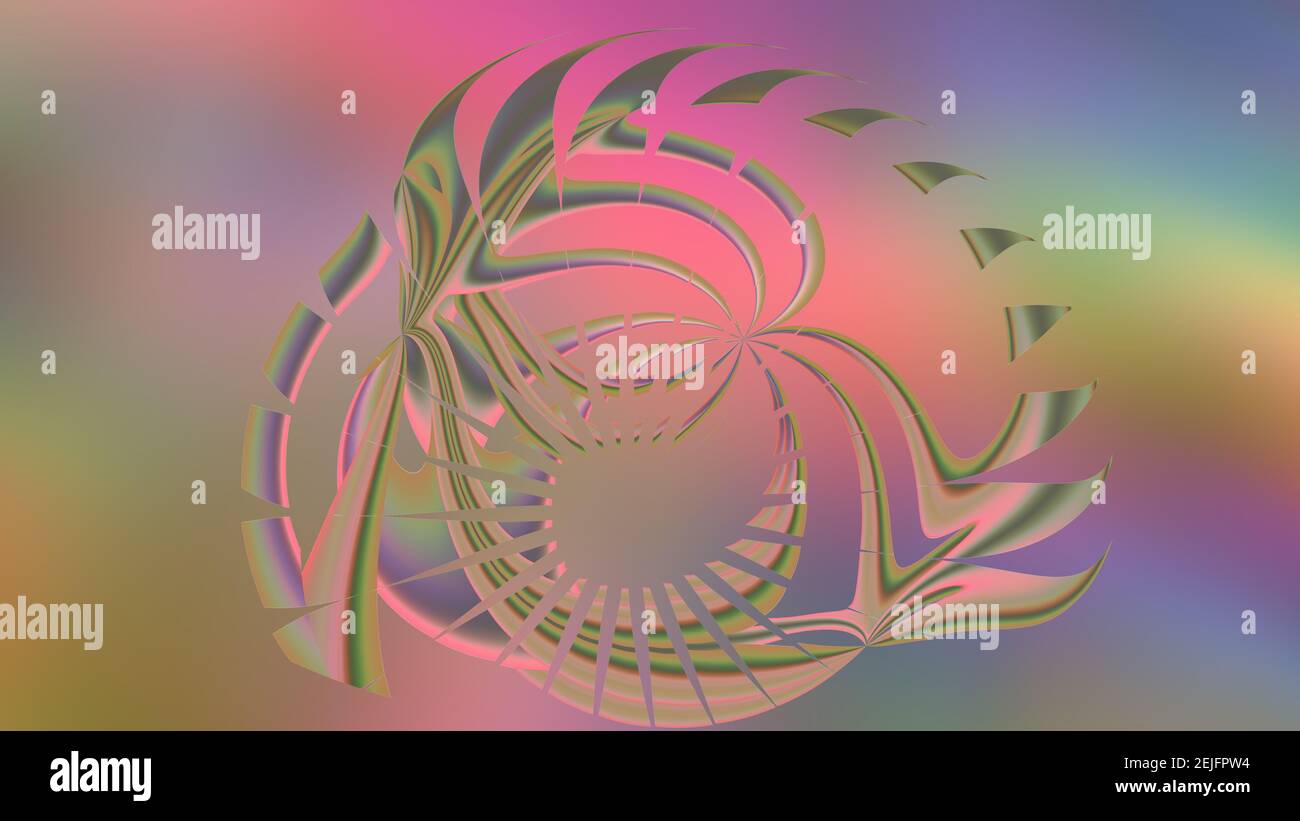 Rainbow abstract background of with a fantastic character Stock Photo ...