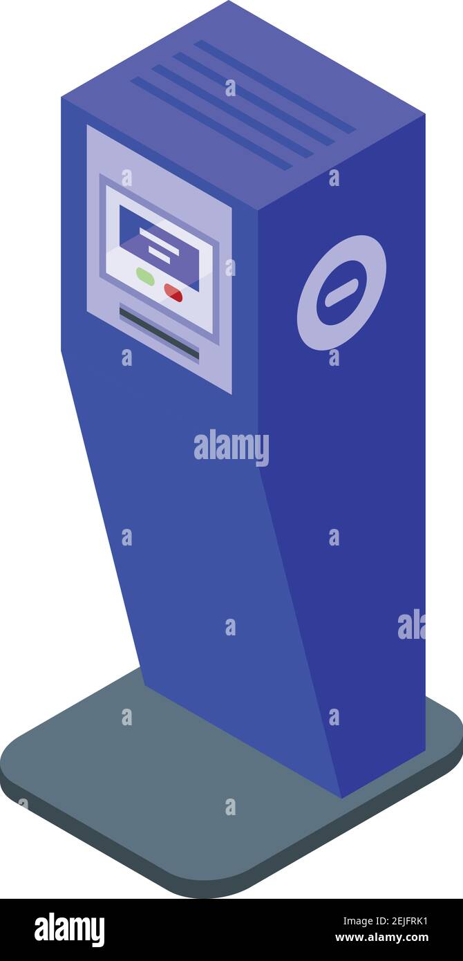 Check in luggage icon. Isometric of check in luggage vector icon for ...