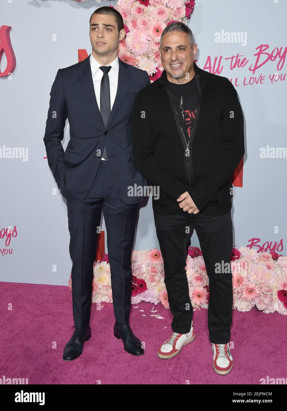 (L-R) Noah Centineo and Dad Gregory Vincent Centineo at the Netflix's ...
