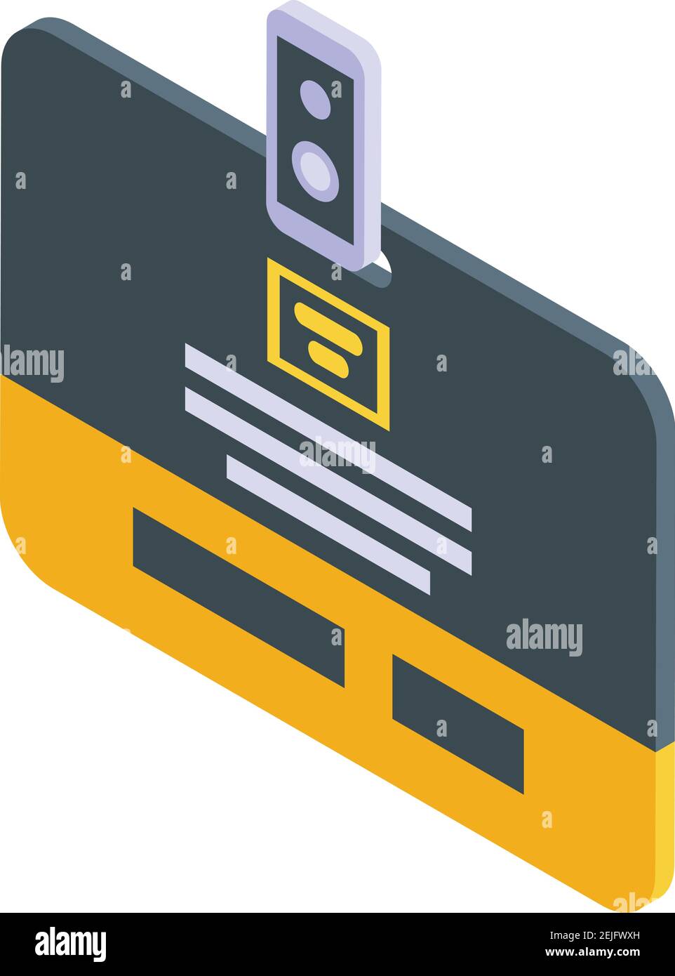 Event id card icon. Isometric of event id card vector icon for web ...