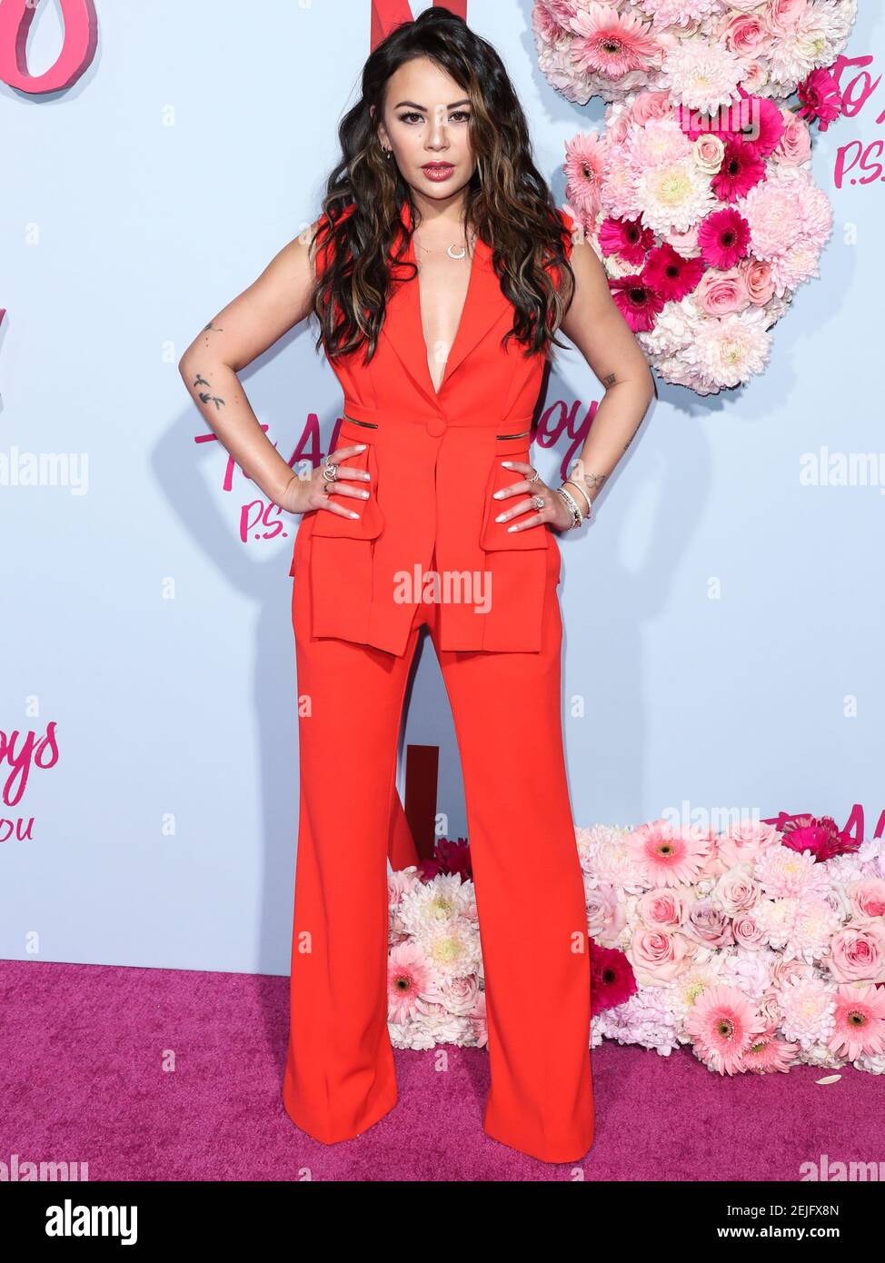 HOLLYWOOD, LOS ANGELES, CALIFORNIA, USA - FEBRUARY 03: Actress Janel Parrish arrives at the Los ...