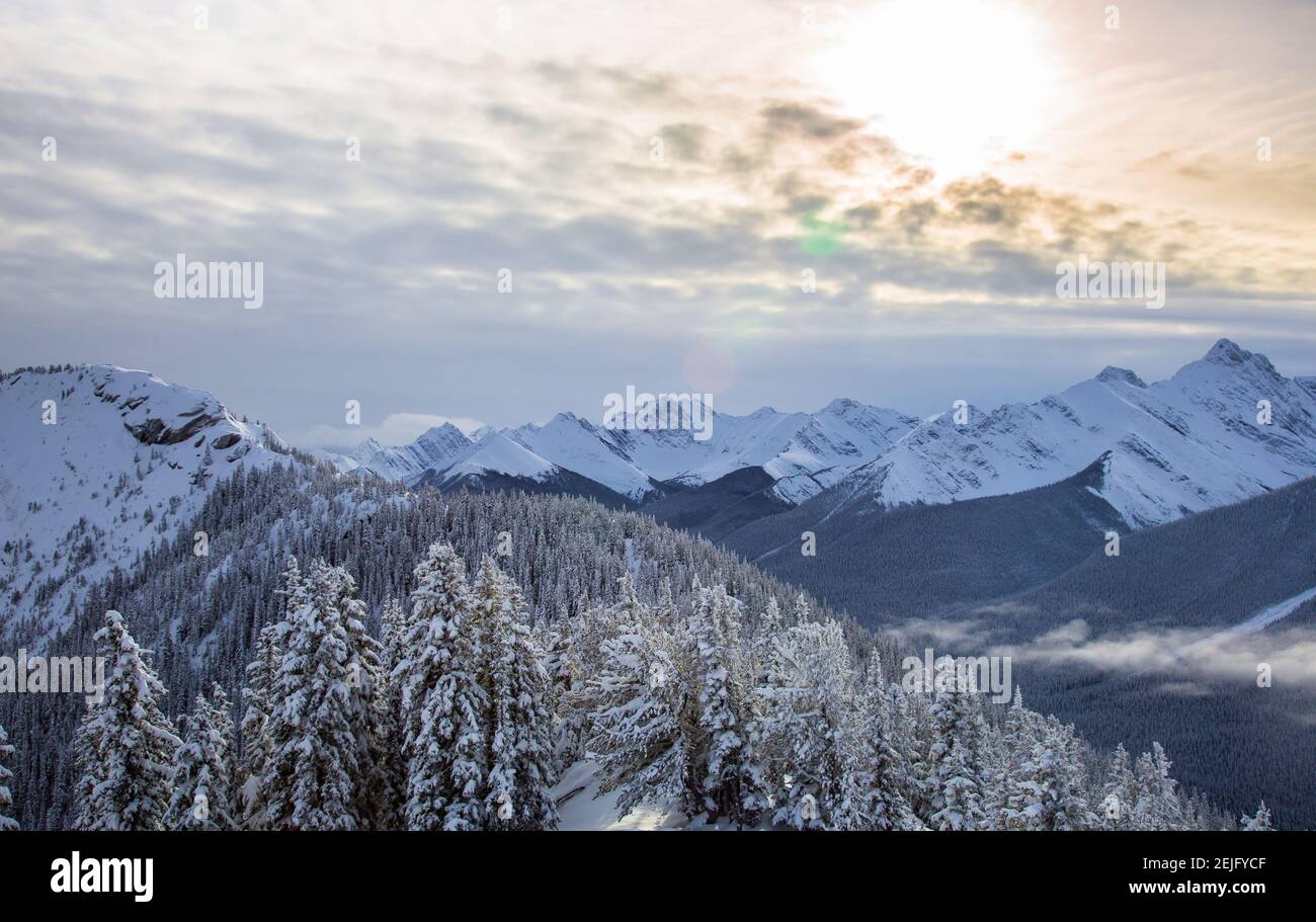 Winter Road Trip to Banff Stock Photo - Alamy