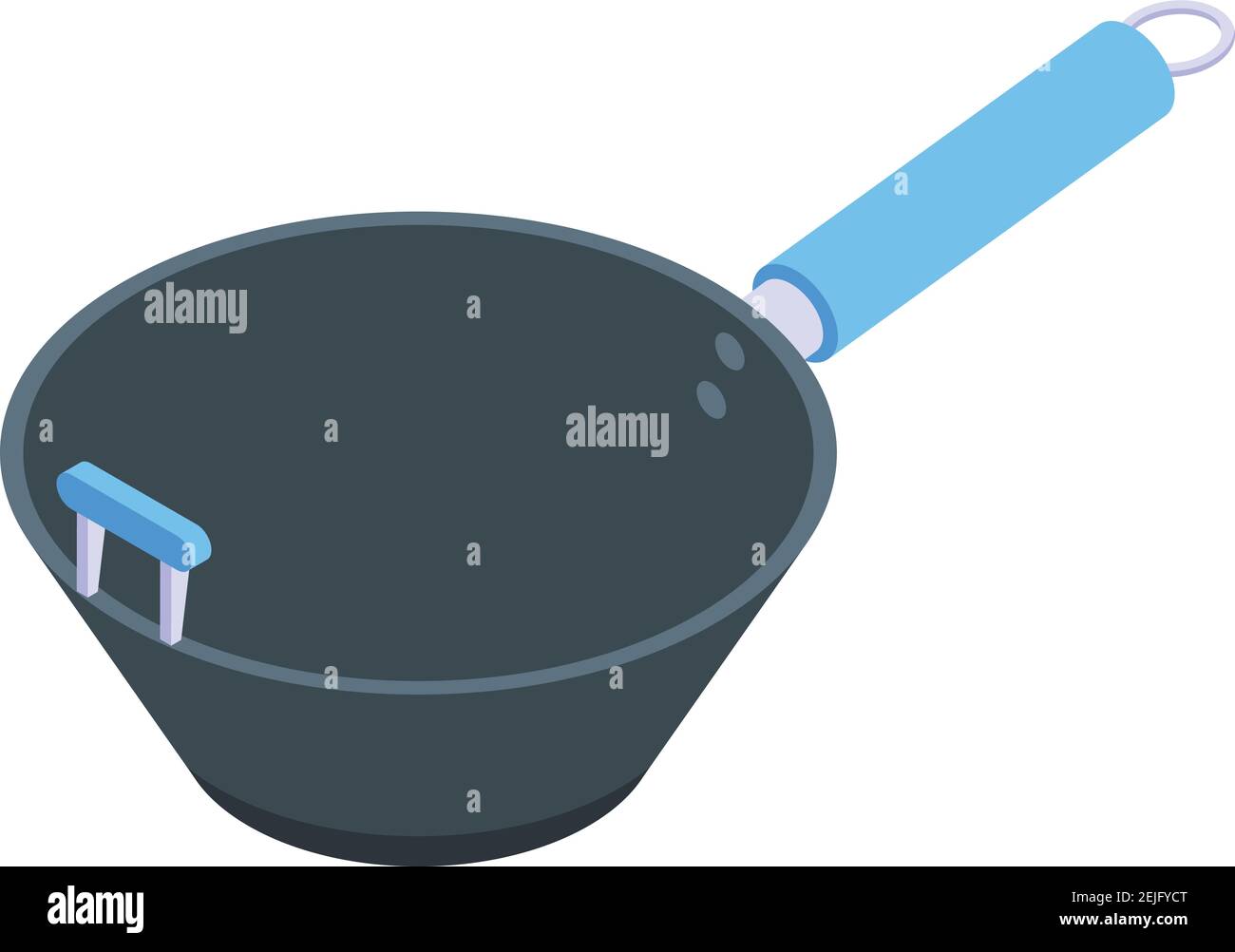 Traditional wok pan icon. Isometric of traditional wok pan vector icon ...