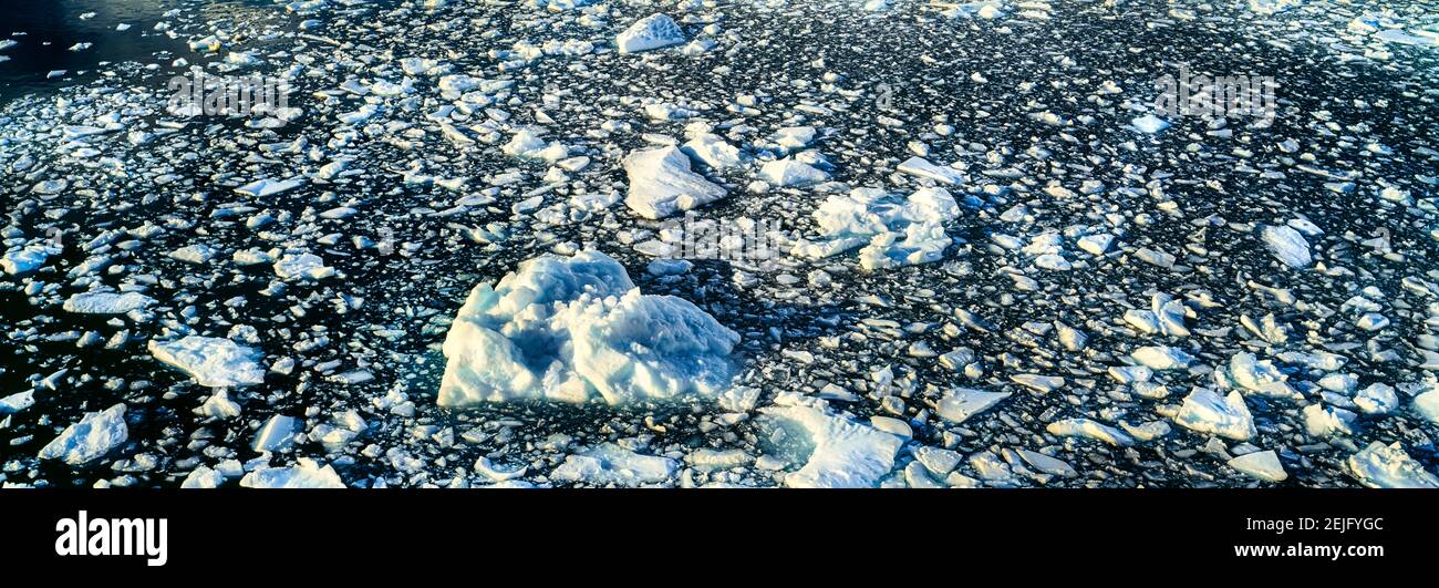 Icebergs floating in Ocean, Antarctica Stock Photo - Alamy